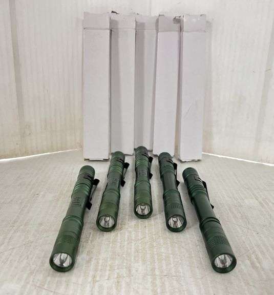 (5) Mini pen flashlights, pocket flashlight pen with clip, small LED ...