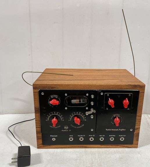 RCA Radiola III balanced amplifier, 15"L, rebuilt with custom cabinet ...