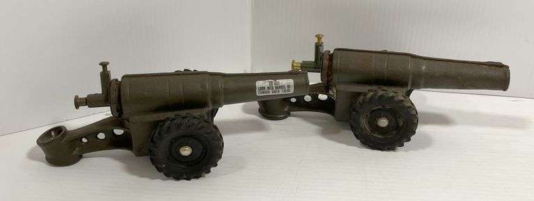 Pair of big bang cannons, 60mm field artillery, Casting Type C, 9"L ...