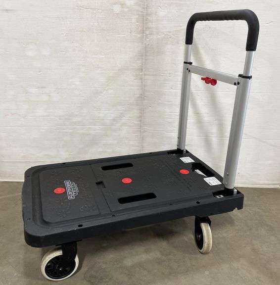 Platform truck folding wheeled dolly, 20"W - Albrecht Auction Service