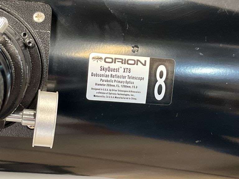 Orion Skyquest XT8 telescope with Orion Ez Finder II, new battery, 26mm ...