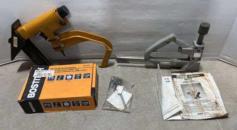 (2) Nailers, includes: 1- Porta-Nailer and 1- Stanley Bostitch M III FS ...