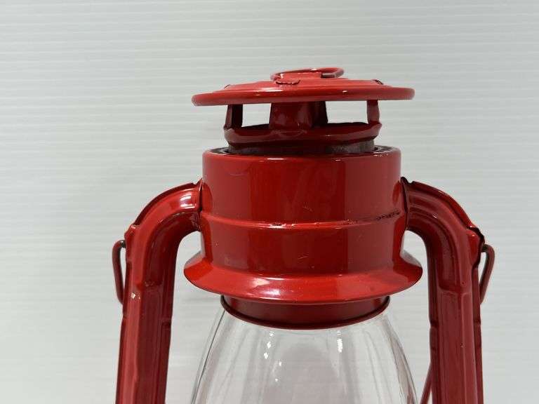 1960s red winged wheel logo kerosene camping lantern, model 500, made ...