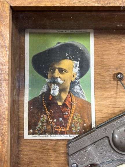 1959 Cody Colt cap gun with original box, comes in a custom shadow box ...