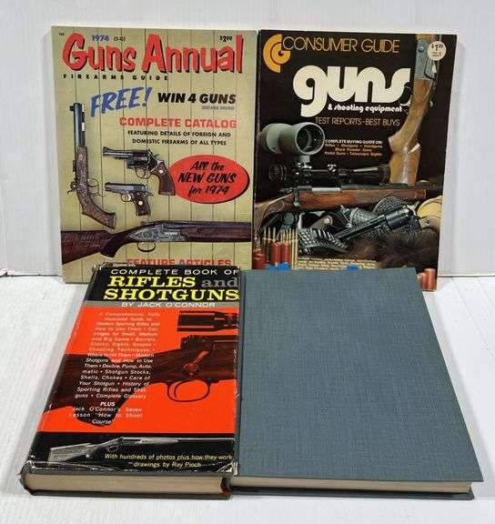 (4) Gun books, include: 1965 "Complete Book of Rifles and Shotguns ...