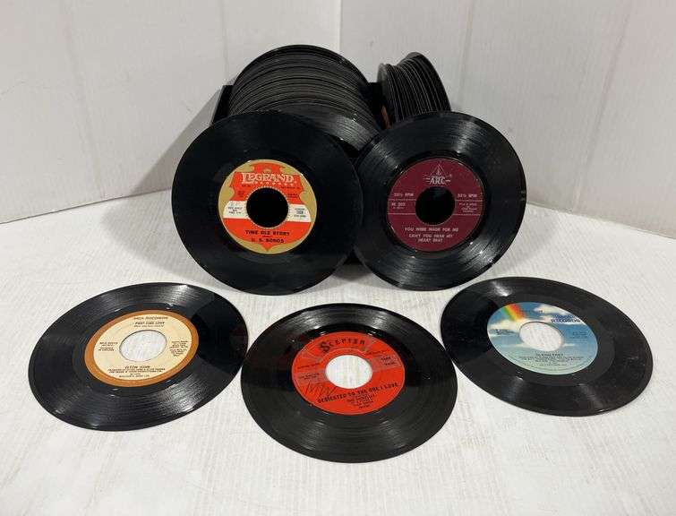 (100) 45 RPM records from the 1950s and 1960s, include: Elton John, The ...