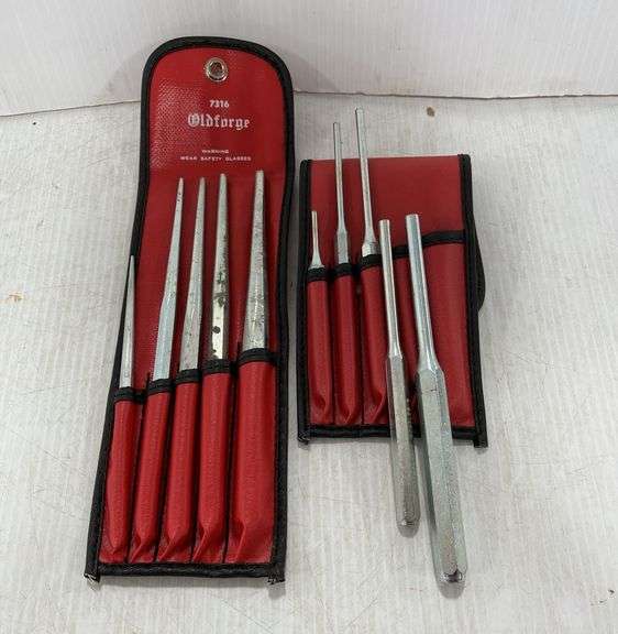 (2) 5-piece tapered punch sets, new - Albrecht Auction Service