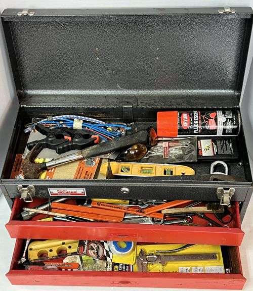 Master Mechanic Professional toolbox with oil filter wrenches, claw ...