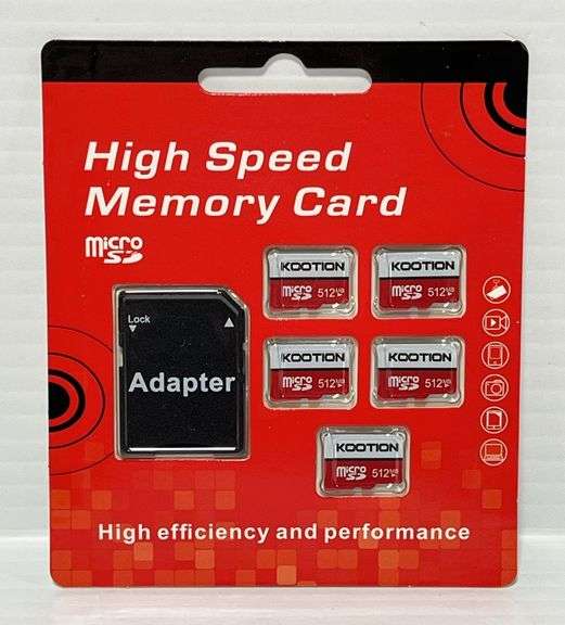 5-Pack of high speed flash TF cards, 256 MB, NIP - Albrecht Auction Service