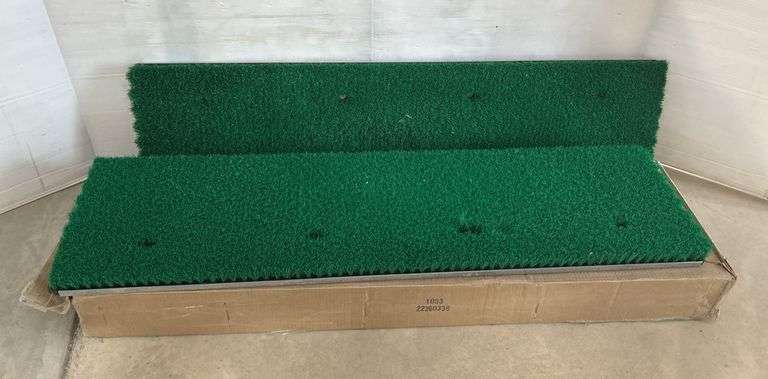 Fiberbuilt golf tee box golf mat, and Fiber built tee box, used, good ...