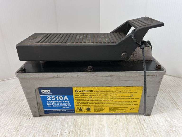 OTC 2510A Stinger 10,000 PSI foot operated air/hydraulic pump for Rams ...