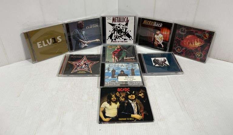 (10) Older rock music CDs, great - Albrecht Auction Service