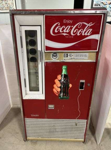1959 Vendo V-63 Coke machine, smallest tone of the 3, V-90, V-126, both ...