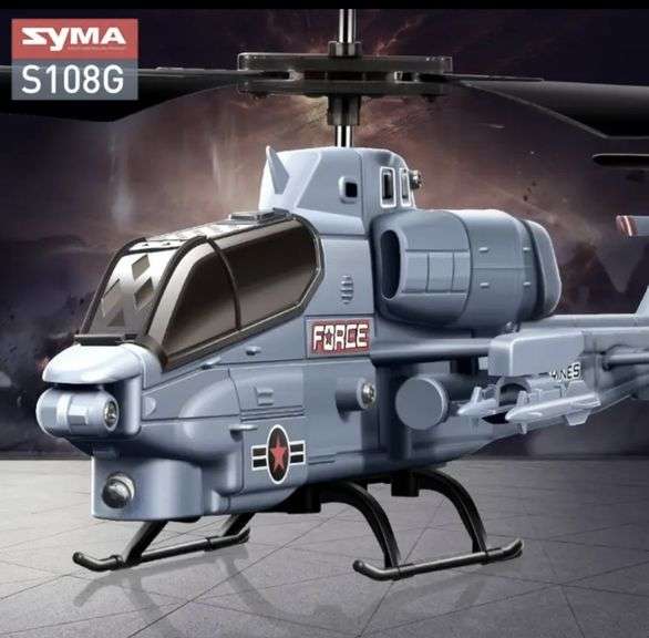 Syma remote control Apache helicopter, AH64 infrared 3.5-channel with ...