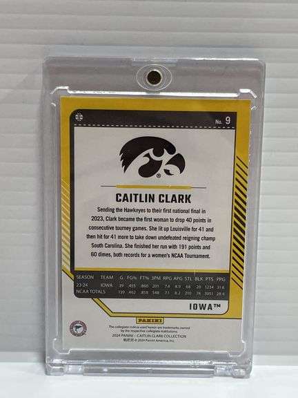 (4) Caitlin Clark college basketball cards, include: 2024 Panini ...