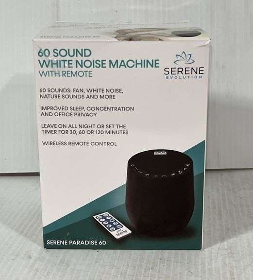 White noise machine, box- 6"H, good - Albrecht Auction Service