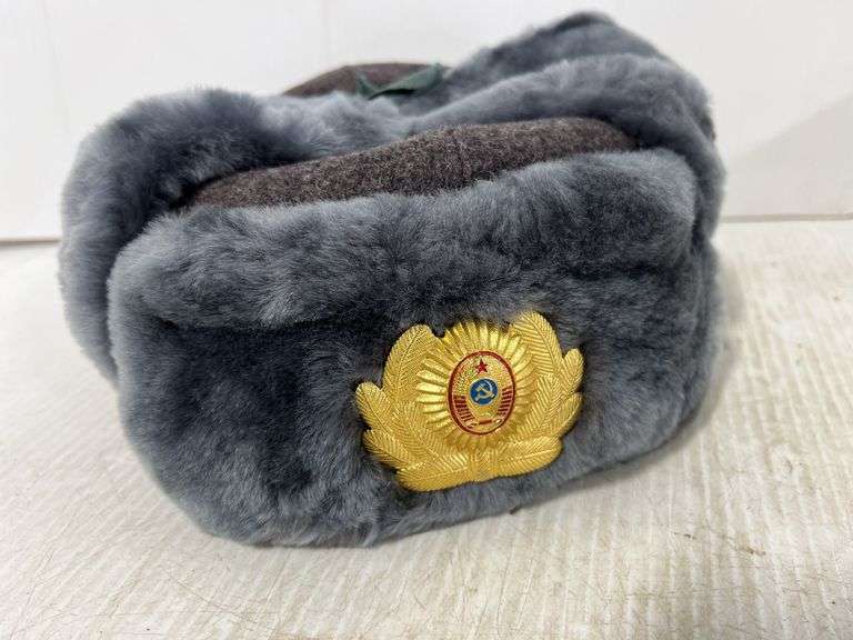 Soviet Army/Russian fur hat, made in Lithuania, no size tag, great ...