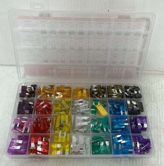 300-Piece car fuse combo kit, includes: 160- mini, 90- standard, 50 ...