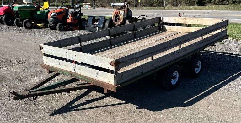 1988 Shop built utility trailer, removable sides, 6'W x 12'L, newer ...