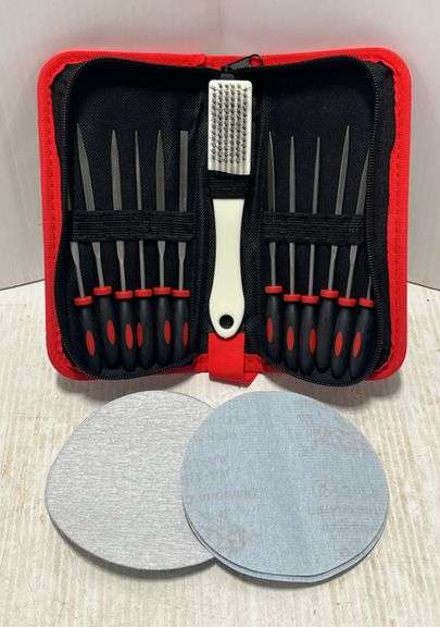 17-Piece file tool set with handbag, made of high-quality carbon alloy ...