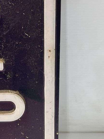 "Welcome to Genesee Township" metal sign, 30"W x 20"H, has wear ...