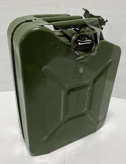 5-Gallon military style fuel can with nozzle spout included, 18"H, like ...