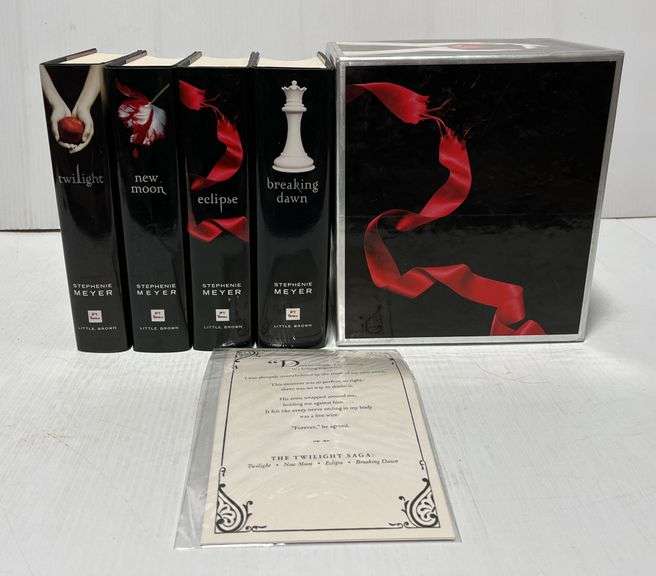 4-Piece limited edition "Twilight Saga", hardcover reading book box set ...