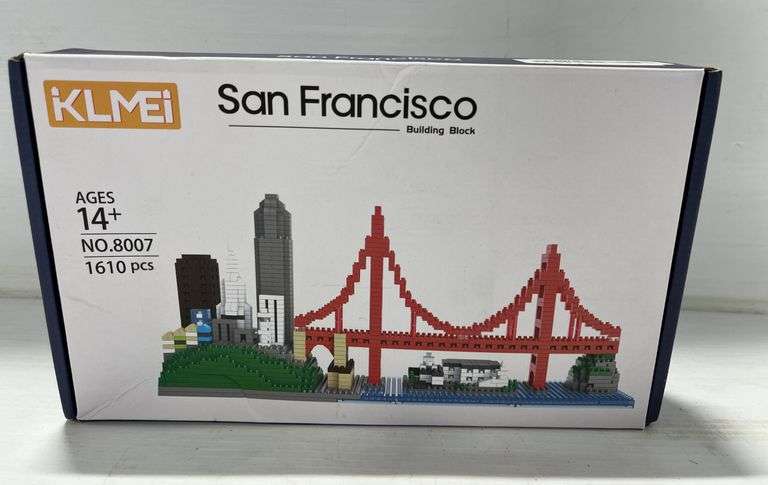 KLMEI dollblock micro building block set, San Francisco Golden Gate Bridge set, 1,610 pieces ...