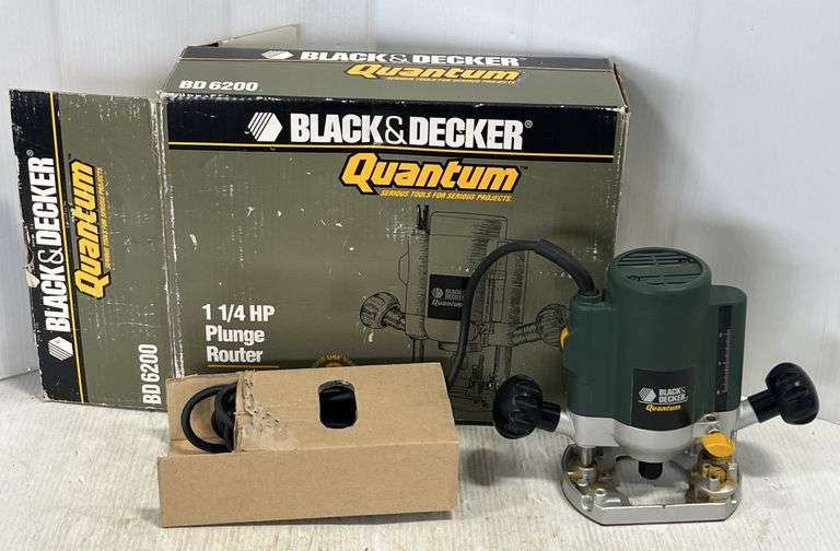 Black & Decker Quantum Plunge Router, BD 6200 , 1 1/4 HP, new ...