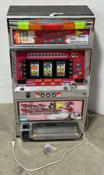 777 Pink Panther slot machine, lights up, keys included, made by ...