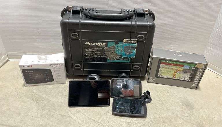 (3) GPS navigators, include: Garmin 10" GPS, Dezi Otriooo GPS, and a ...