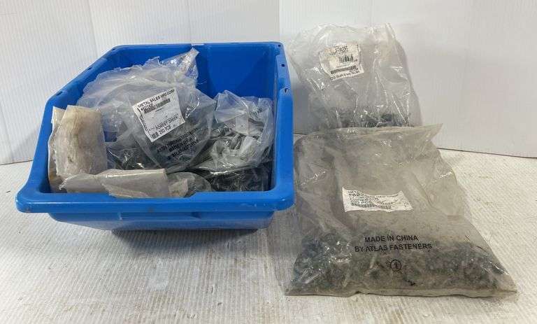 Forest green steel pole barn screws, includes: (2) Full bags, 250 per ...