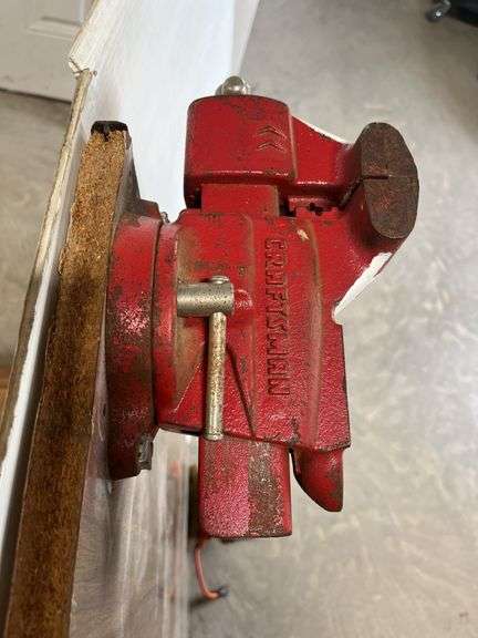 Workbench top with bench grinder/vise, 48" x 26" x 1"Thick bench top ...