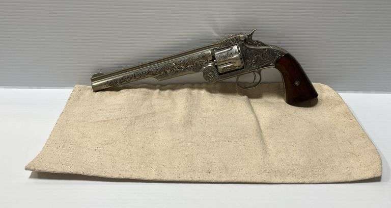 Schofield revolver, top break, engraved, high end non-firing ...