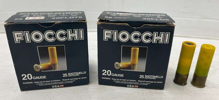 (42) Fiocchi 20-Gauge Shells, and (6) Remington Peters 20-Gauge Shells ...