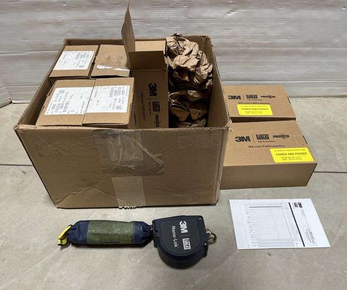 (7) 3M DBI Sala nano-lok fall arresters tip-in rings have been cut off ...