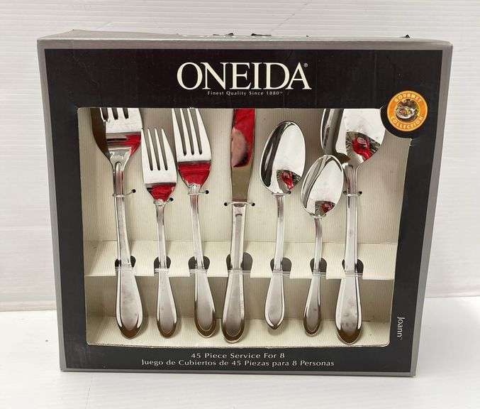 Oneida 45-piece Service for (8) silverware, flatware set, Gourmet ...