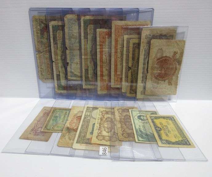 (20) Paper bills from Around the World Collection during WWII, good ...