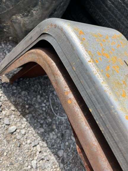 (4) Trailer fenders, 2 rusty, 30"L - Albrecht Auction Service