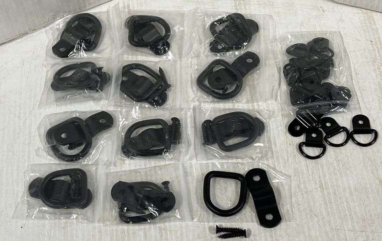 (12) 1/4" D-Ring tie-downs/anchor lashing rings, heavy duty, new; (20 ...