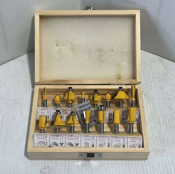 15-Piece tungsten carbide shank type milling cutters set, new, never ...