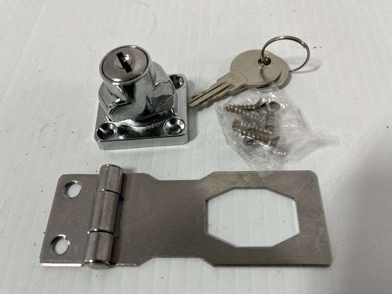 (2) Key box/door locks, 3" x 1.31", new, never used - Albrecht Auction Service