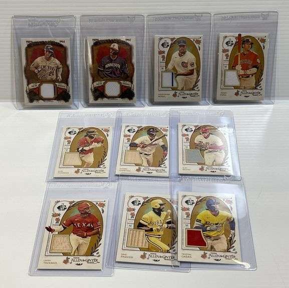 (10) Genuine Topps Allen & Ginter relic game used memorabilia cards ...