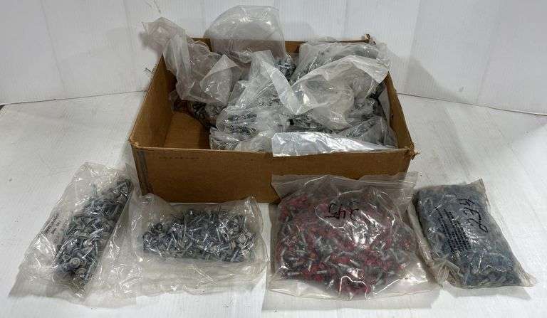 (23) Bags of sheet metal screws, comes with 100 in each bag, few odd ...