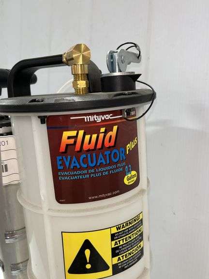 Mityvac 2.3-gallon fluid evacuator plus, 24"H, good - Albrecht Auction ...