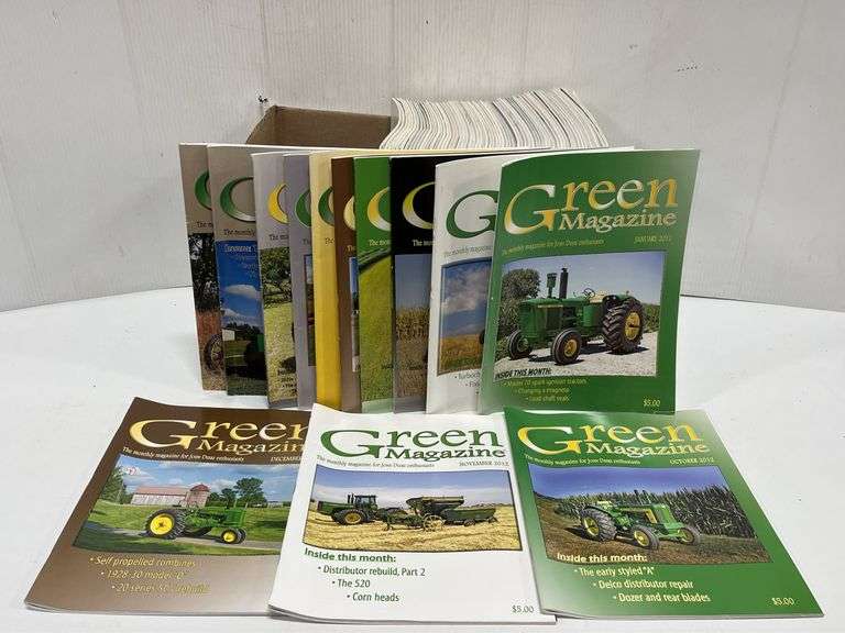 Large group of Green magazines, 2010 to 2025 dates, good - Albrecht ...