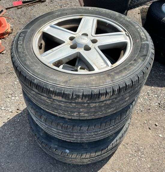 (3) Doral SDL Sports Tire, 2- like new, OM Jeep Rims, 215/60R17 ...