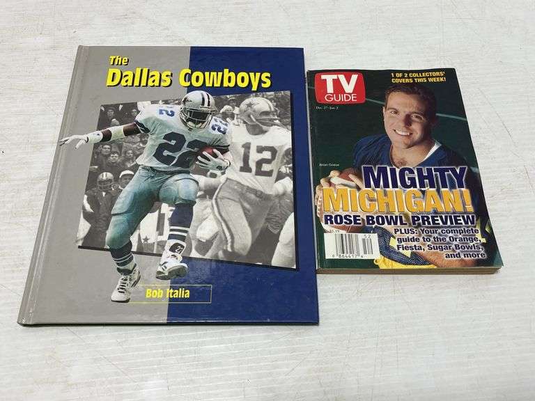 Dallas Cowboys History Book of Printed Thirty Years Ago; TV Guide ...