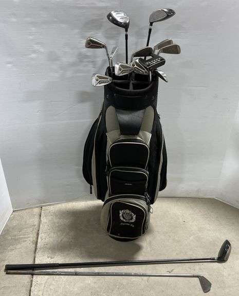 Belding cart bag, 35"H; 3 and 5 One shot metals; (2) SW First Flight ...