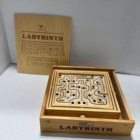Labyrinth classic games collection puzzle, with wooden board and (2 ...